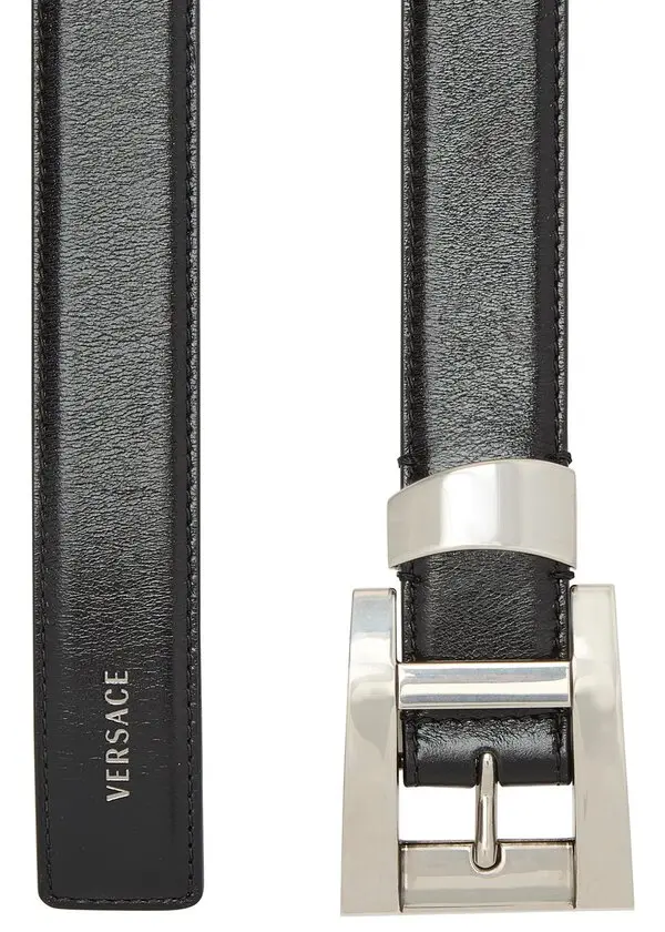 Versace Glossed Leather Belt