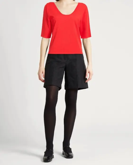 Max Mara Short-sleeved Crew Neck Sweater