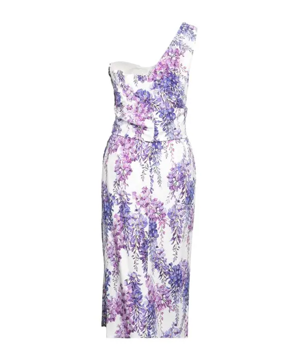 Dolce & Gabbana Off-the-shoulder Floral Print Midi Dress
