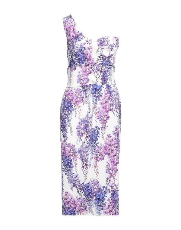 Dolce & Gabbana Off-the-shoulder Floral Print Midi Dress