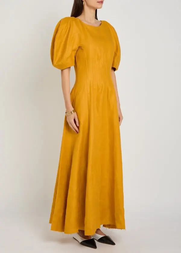 Gabriela Hearst Linen Maxi Dress