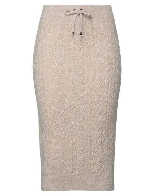 Brunello Cucinelli Solid Color Knit Skirt
