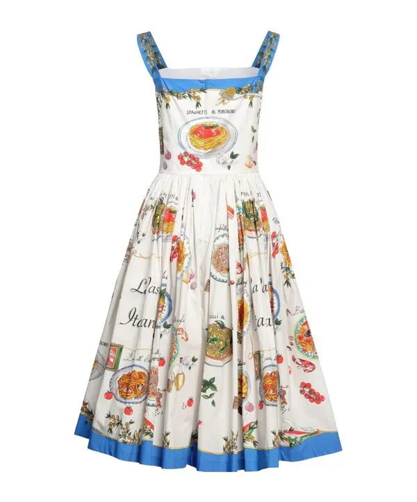 Dolce & Gabbana Sleeveless Printed Midi Dress