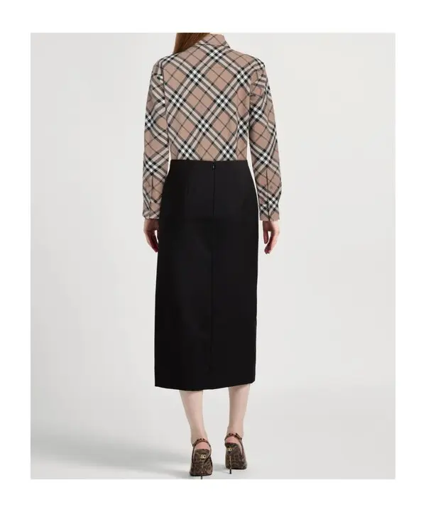 Burberry Long Sleeve Checked Shirt