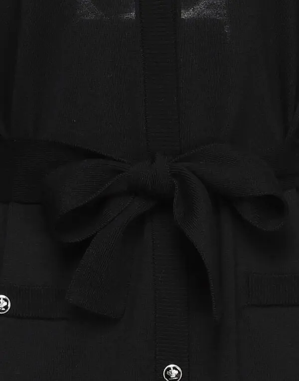 Dolce & Gabbana V-neck Long-sleeve Knit Belted Cardigan