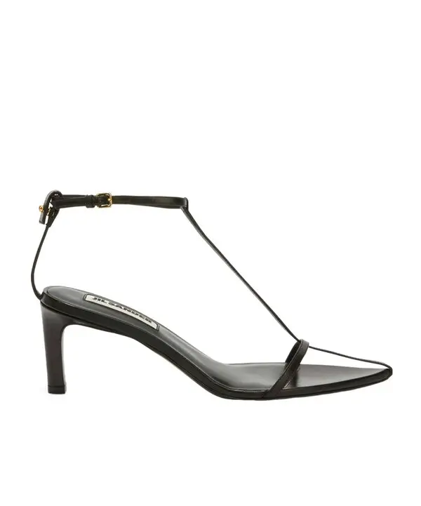 JIL SANDER T-bar Ankle Strap Sandals