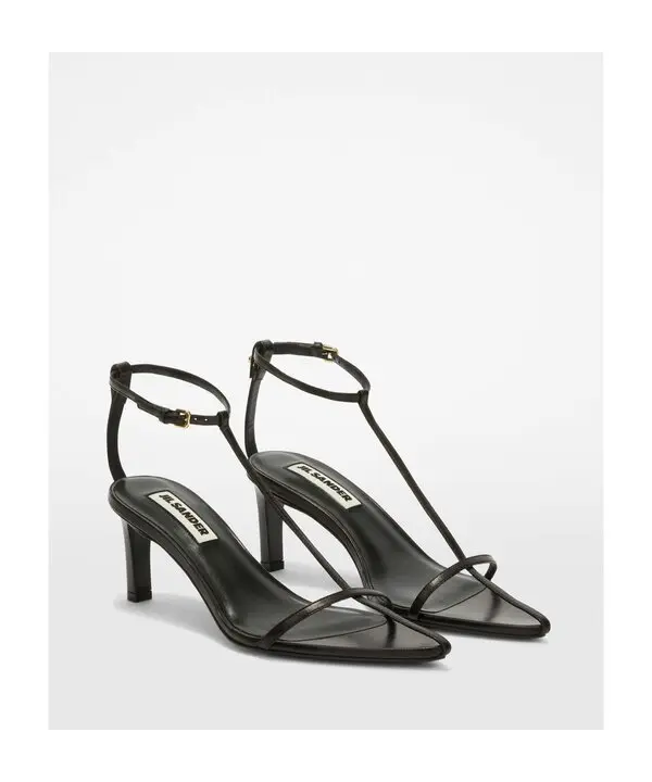 JIL SANDER T-bar Ankle Strap Sandals