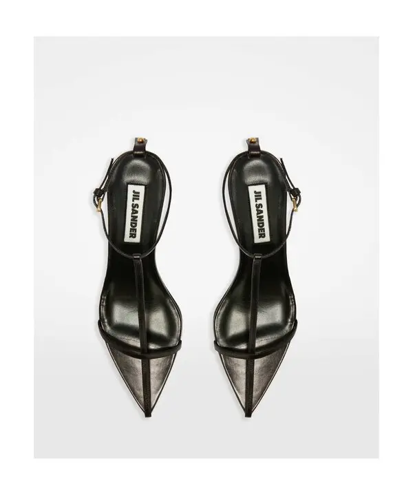 JIL SANDER T-bar Ankle Strap Sandals