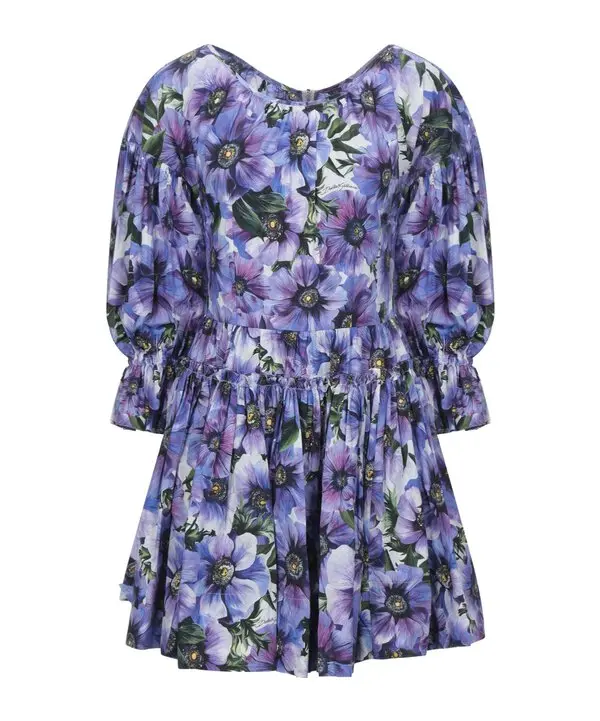Dolce & Gabbana Floral Long-sleeve Dress