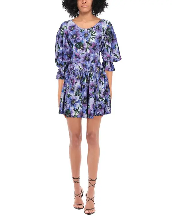 Dolce & Gabbana Floral Long-sleeve Dress