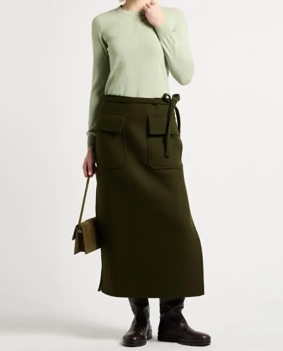 Brunello Cucinelli Crewneck Long Sleeve Knit - Green