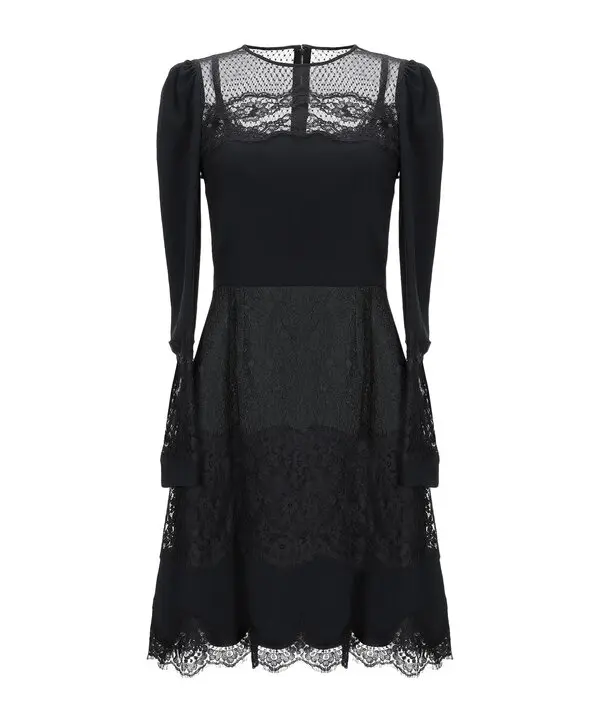 Dolce & Gabbana Solid Color Lace Dress