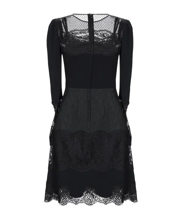 Dolce & Gabbana Solid Color Lace Dress
