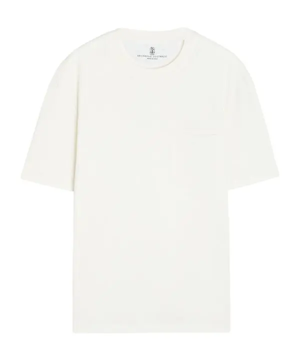 Brunello Cucinelli Ribbed Crew Neck T-shirt