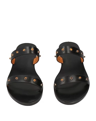 Chloé Studded Leather Slides