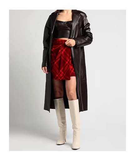 Burberry Plaid Midi Skirt