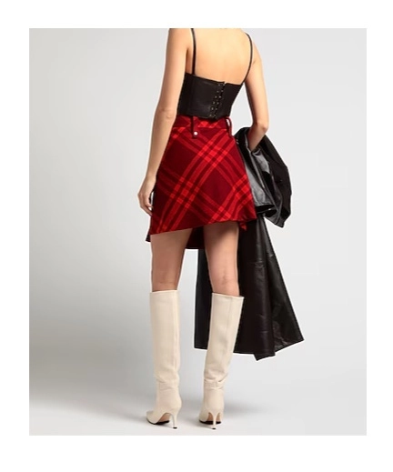 Burberry Plaid Midi Skirt