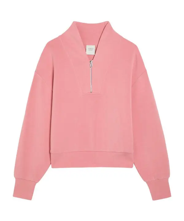 Varley Zip Collar Sweatshirt - Pink