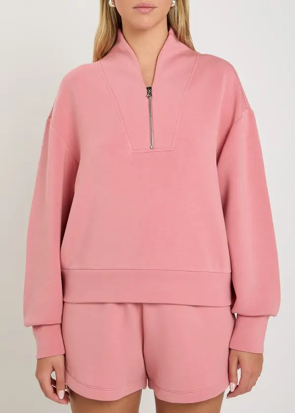 Varley Zip Collar Sweatshirt - Pink