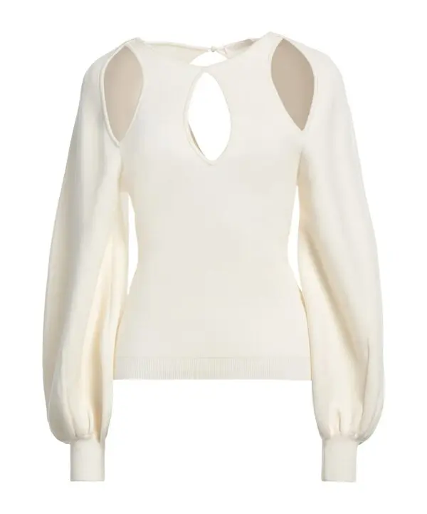 Chloé Openwork Knitwear Sweater - White
