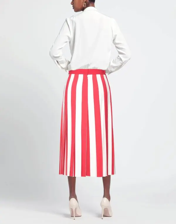 Dolce & Gabbana Striped Stretch Midi Skirt