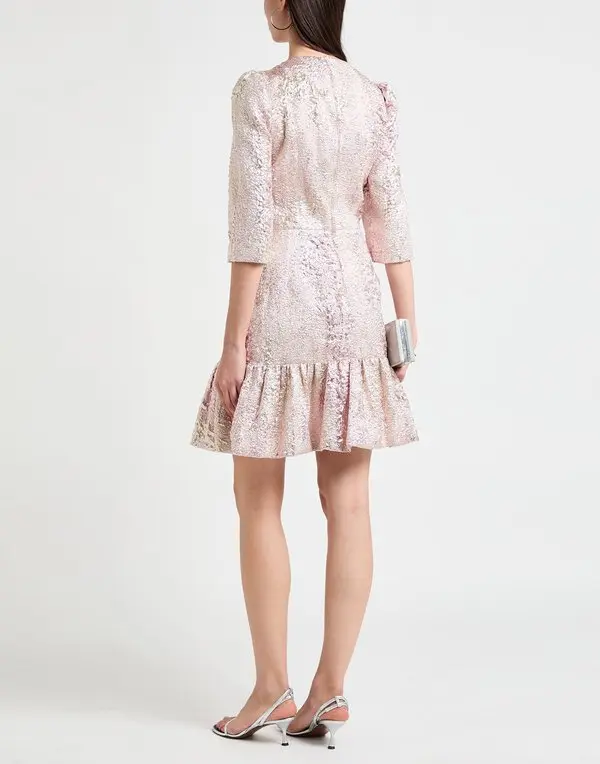 Dolce & Gabbana Flared Mini Dress With 3/4 Sleeves