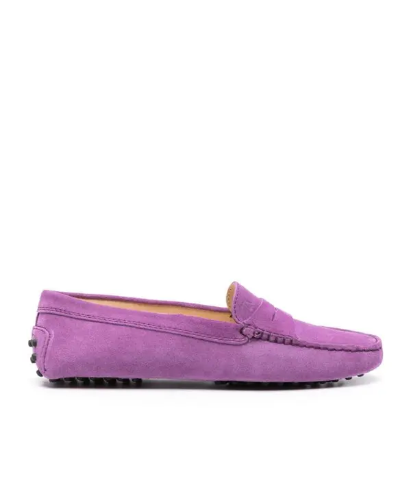 TOD'S Gommino Suede Loafers - Pink