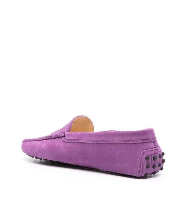 TOD'S Gommino Suede Loafers - Pink