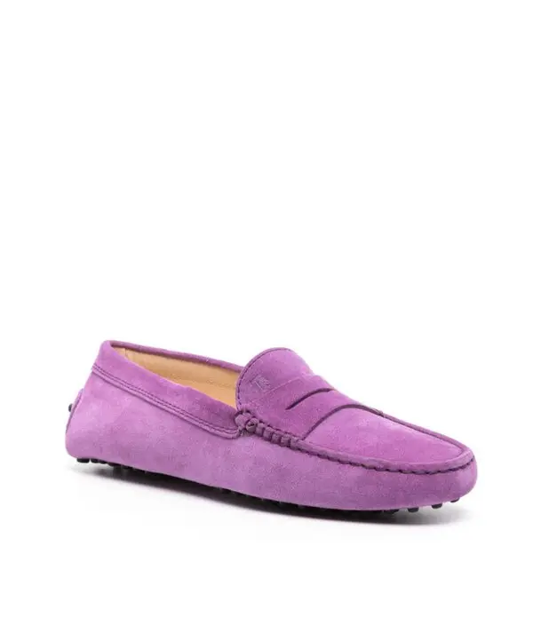 TOD'S Gommino Suede Loafers - Pink