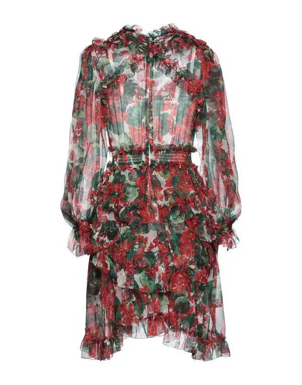 Dolce & Gabbana Floral Long-sleeve Dress