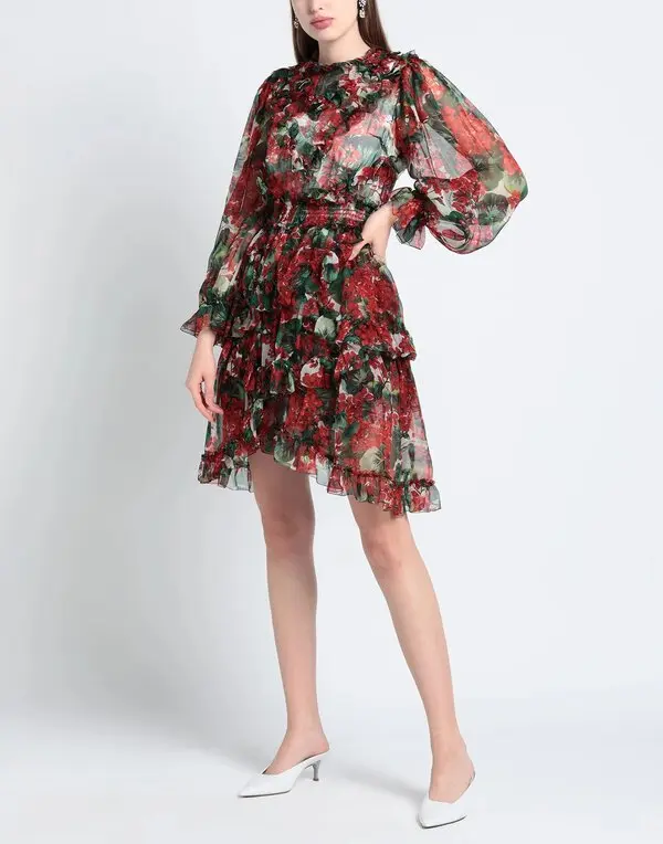 Dolce & Gabbana Floral Long-sleeve Dress