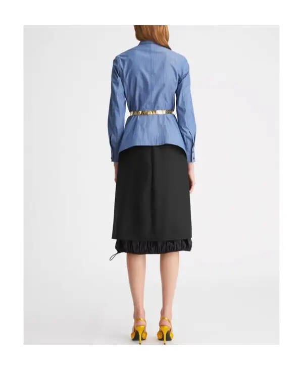 Tory Burch Ruffle Midi Skirt