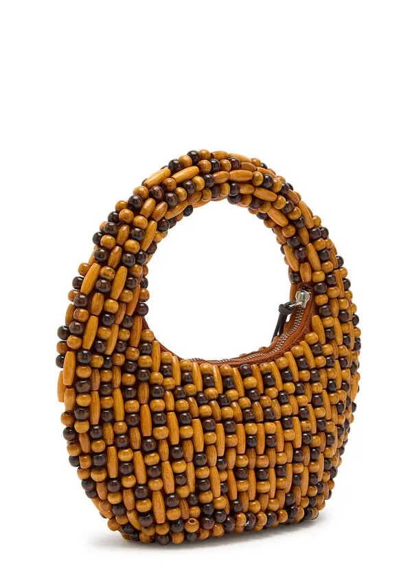 Staud Reef Beaded Top Handle Bag