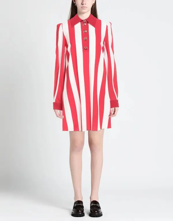 Dolce & Gabbana Two-tone Striped Long Sleeve Shirt Dress