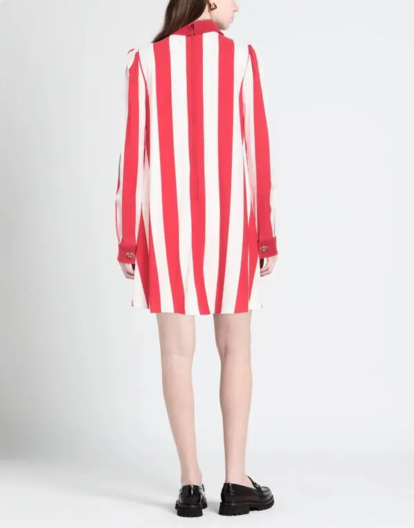 Dolce & Gabbana Two-tone Striped Long Sleeve Shirt Dress