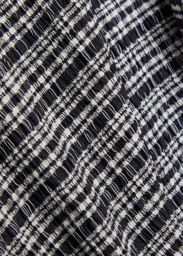 Vince Striped Shirred T-shirt