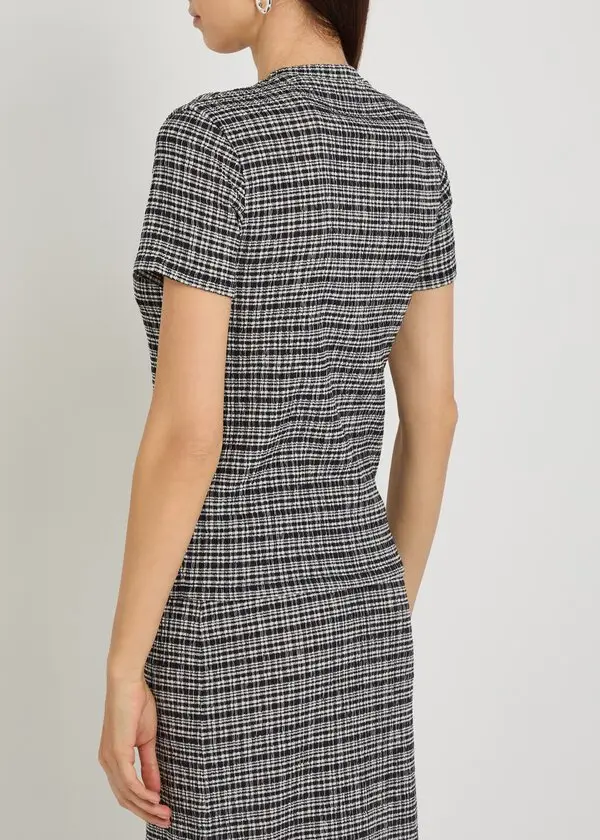 Vince Striped Shirred T-shirt