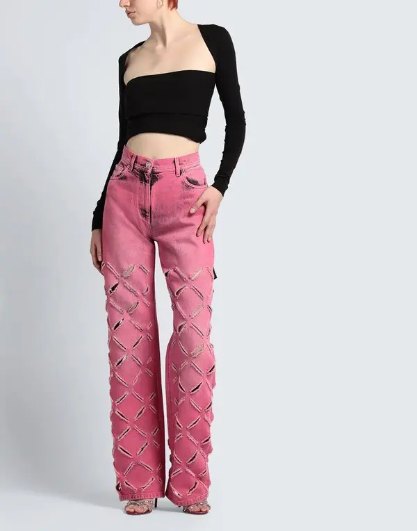 Dolce & Gabbana Long Sleeve Square Neck Cropped Top