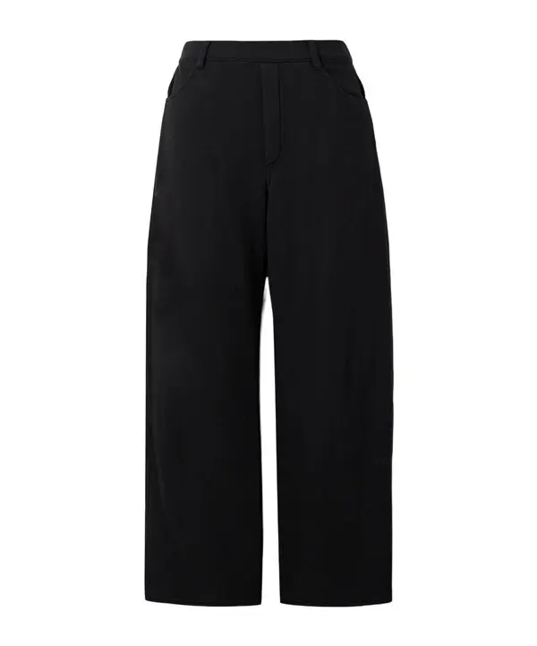 NILI LOTAN Tribeca Cotton-jersey Barrel-leg Track Pants