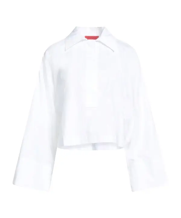 MAXCO. Long Sleeve Shirt With Classic Collar And Embroidered Logo