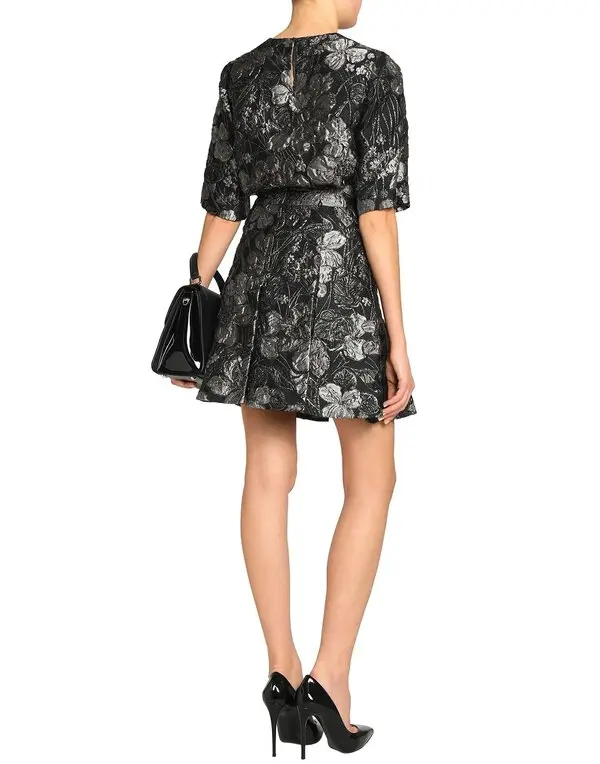 Dolce & Gabbana Floral Jacquard Midi Skirt