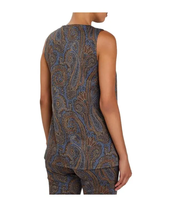 Etro Paisley-jacquard Woven Vest