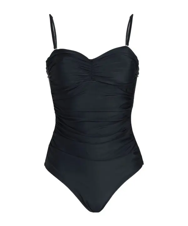 GANNI Ruched One-piece Swimsuit