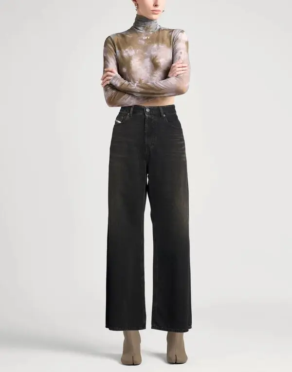 DIESEL® Plain Colour Straight-leg Jeans