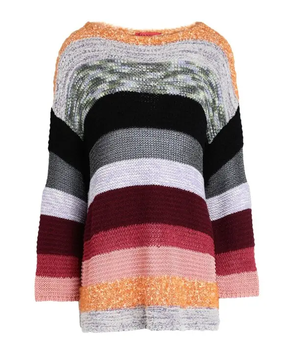 MAXCO. Max&co. Striped Boat Neck Sweater