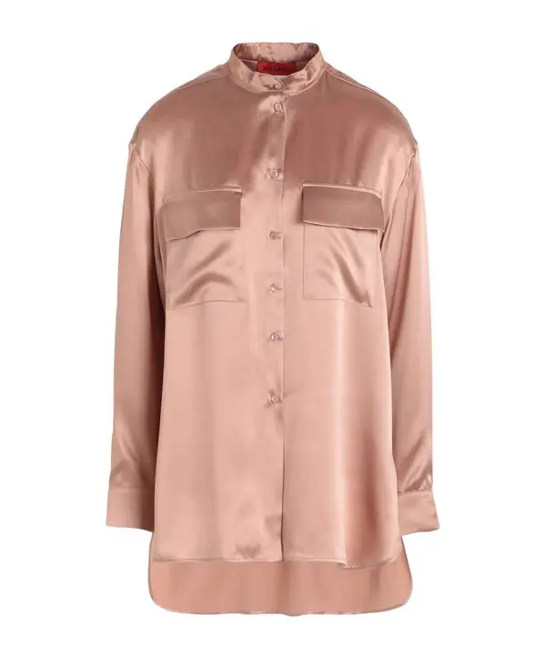 MAXCO. Max&co. Long Sleeve Shirt With Stand Collar