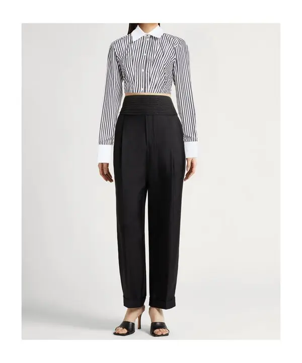 Sportmax Striped Long Sleeve Shirt