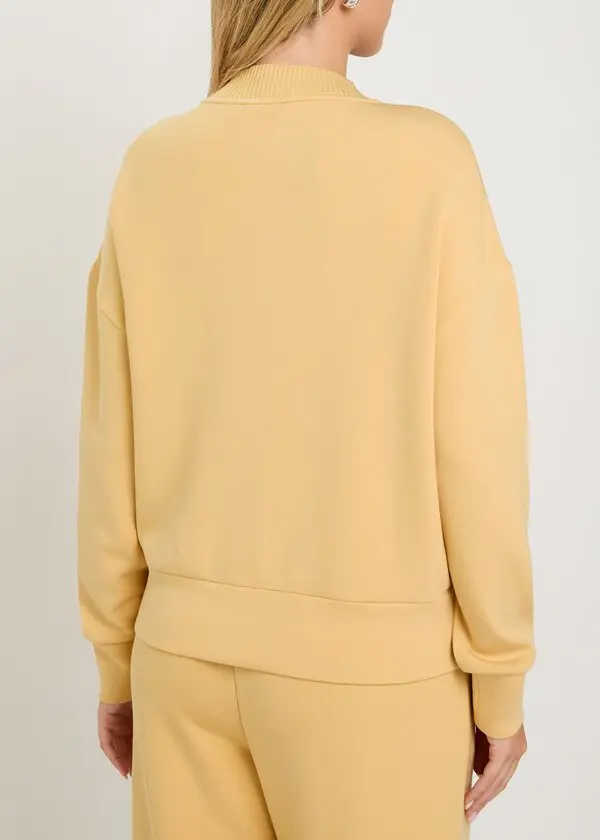 Varley Button Detailed Crewneck Sweatshirt - Nude