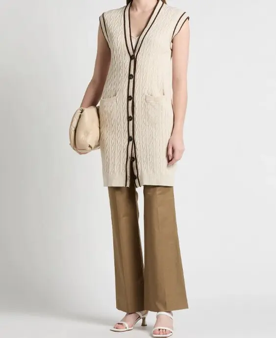 Brunello Cucinelli Sleeveless Cardigan With Pockets