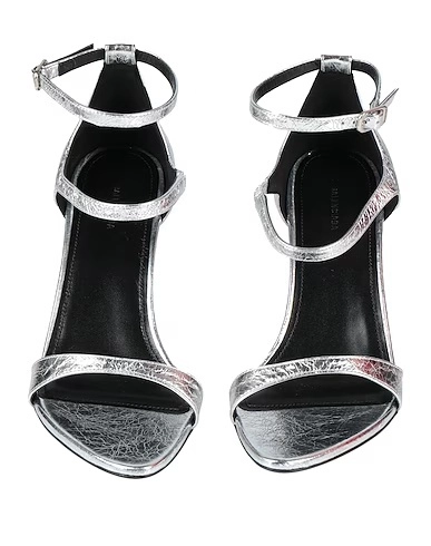 Balenciaga Glossy High-heeled Sandals With Buckled Ankle Straps